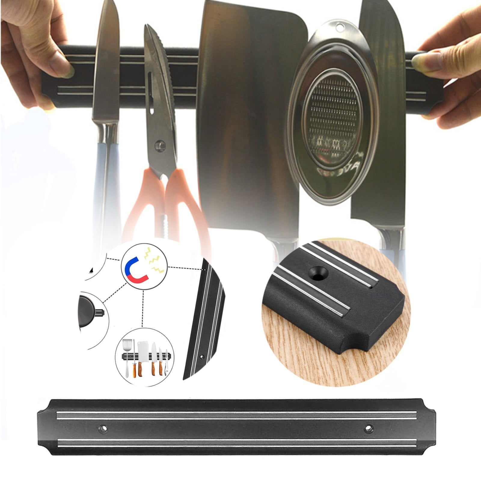 Last Chance 1*Magnetic Wall-Mounted Knife Holder,Magnetic Wall-Mounted ...