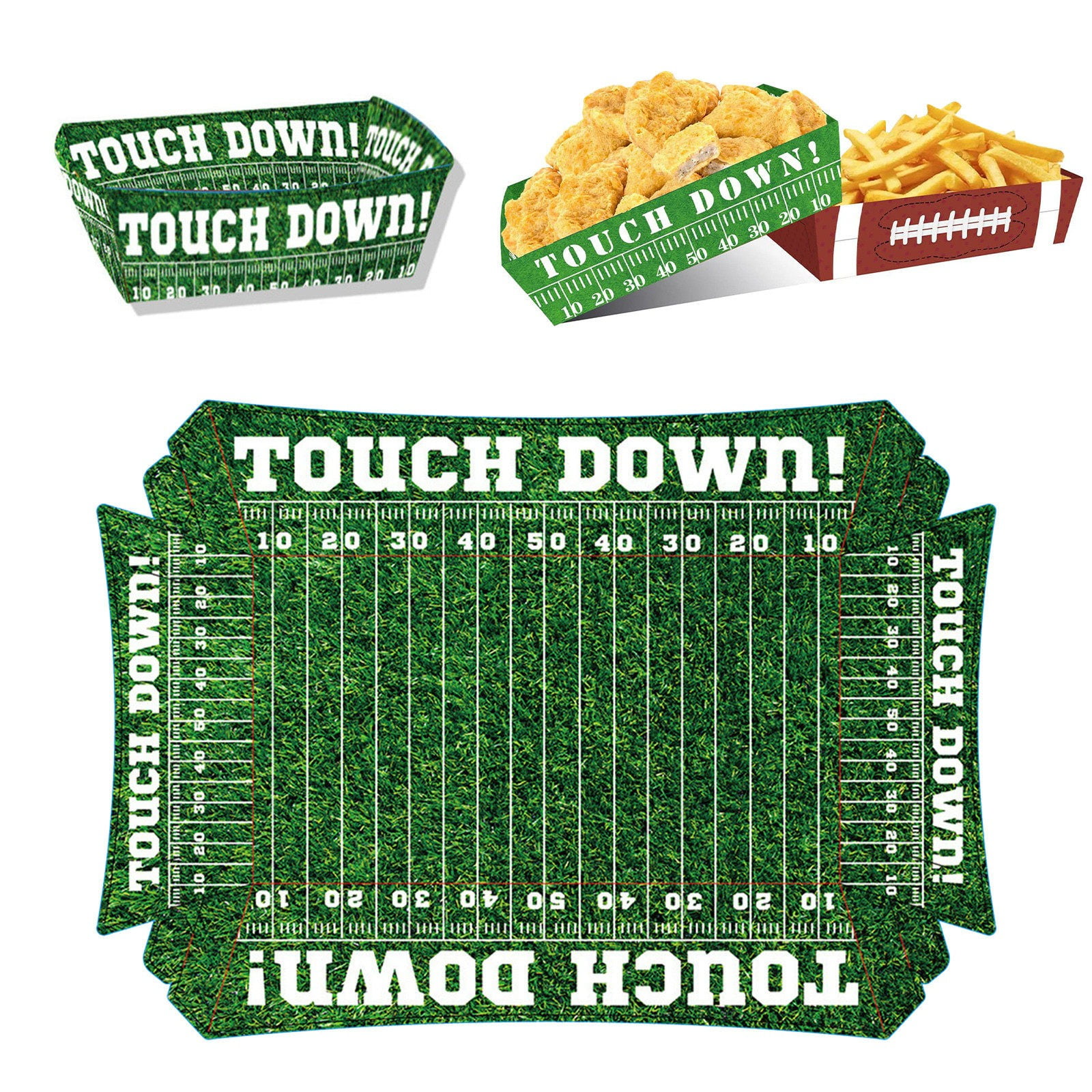 Last Chance A Pack Of Fast Food Boxes,Football Party Snack Packaging ...