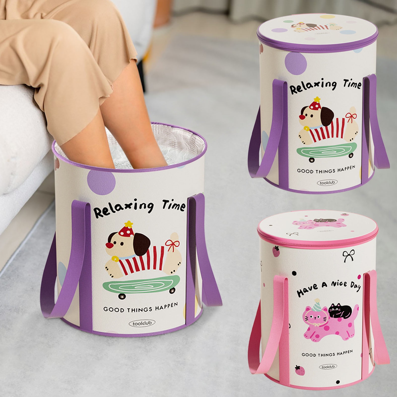 Last Chance, Portable Foot Wash Tub, Foldable Design, Lid Included ...