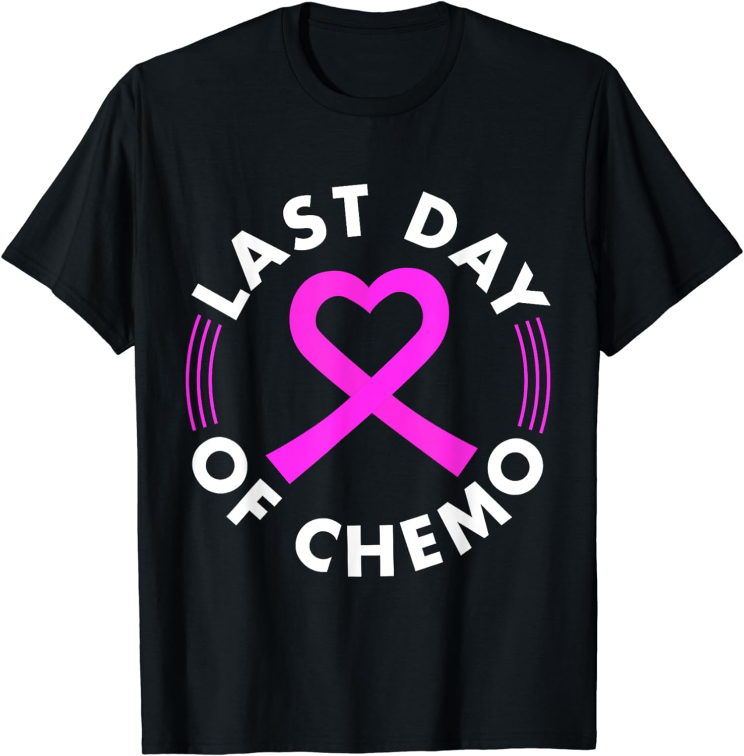 Last Day Of Chemo Breast Cancer Awarenss T-Shirt - Walmart.com