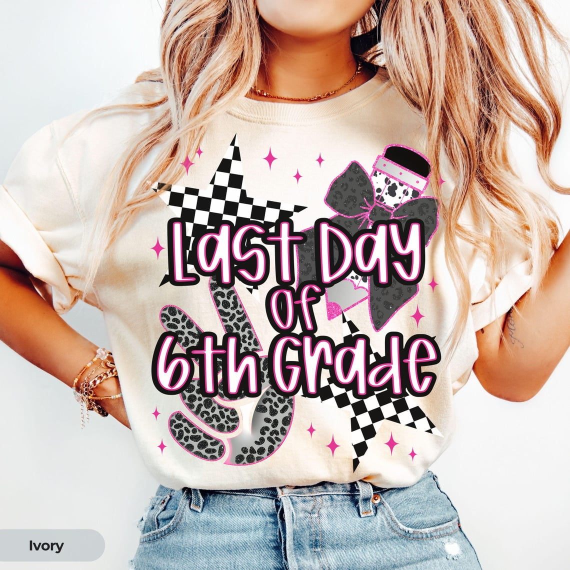 Last Day Of School 6Th Grade Shirt For Students And Teachers, Retro End ...