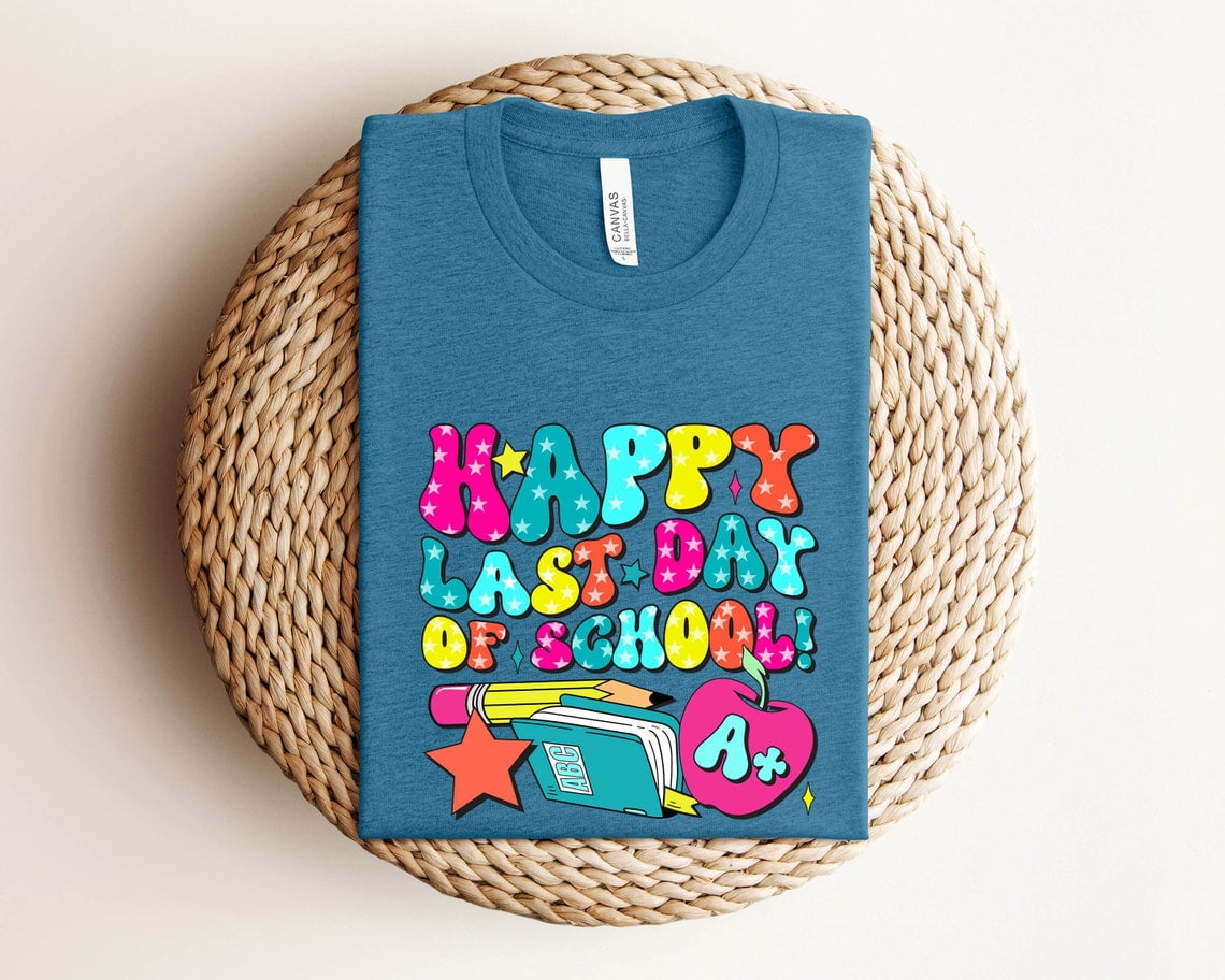 Last Day Of School, Hello Summer Happy Last Day Of School Shirts, End ...