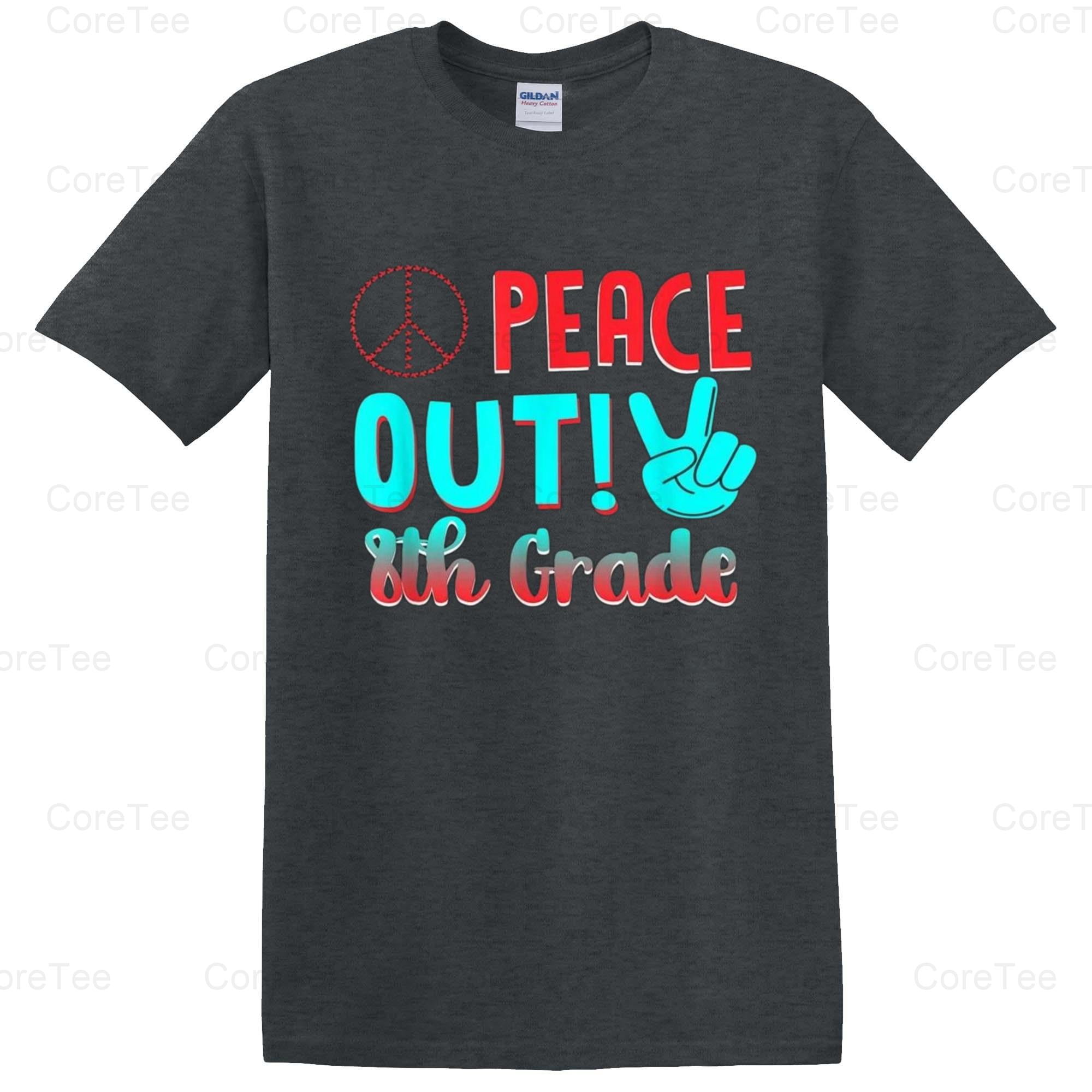 Last Day Of School Peace Out 8th Grade Student Summer Break Vacation ...