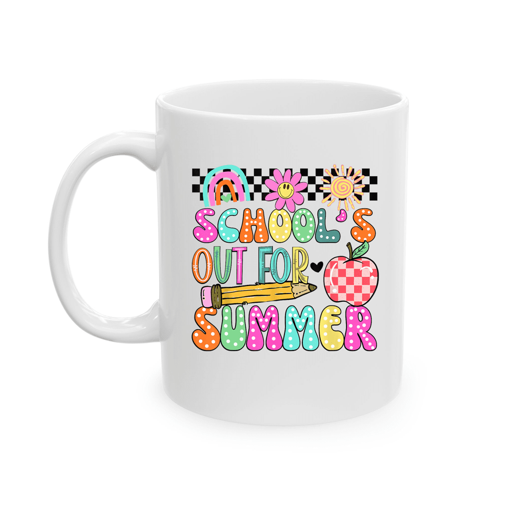 Last Day Of School Retro Schools Out For Summer Teacher Retro Mug For ...