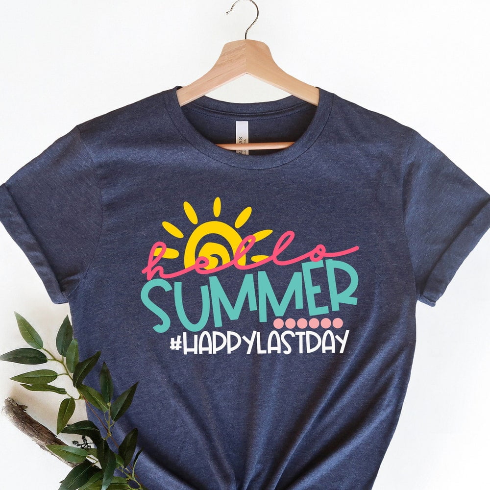 Last Day Of School, Hello Summer Happy Last Day Of School Shirts, End ...