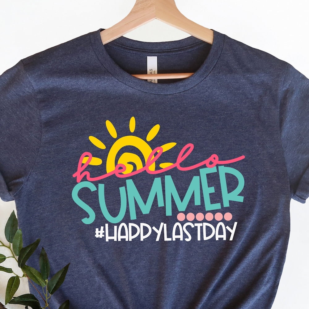 Last Day of School, Hello Summer Happy Last Day of School Shirts, End ...