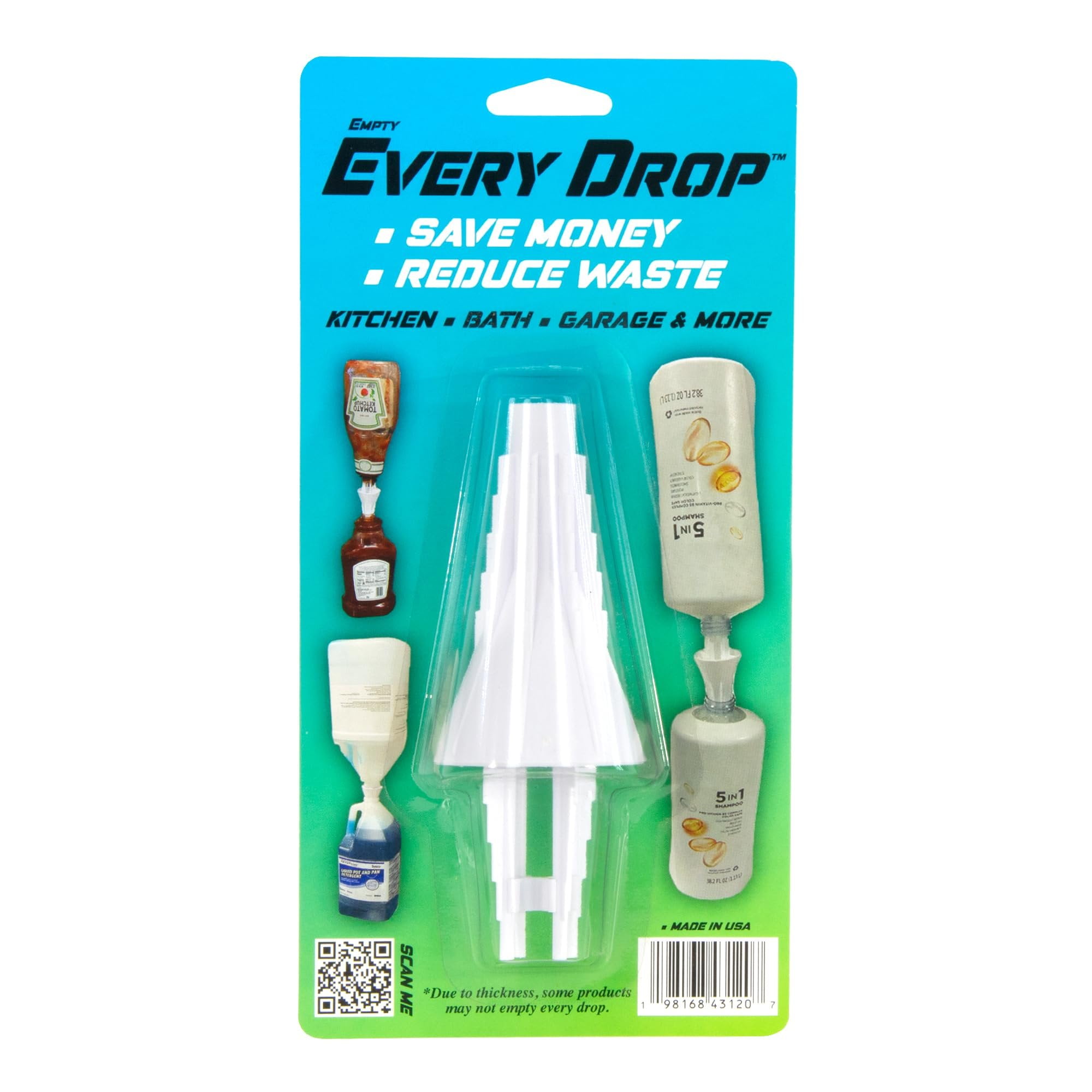 Last Drop Universal Bottle Emptying Kit Transfer Connector for Soap ...