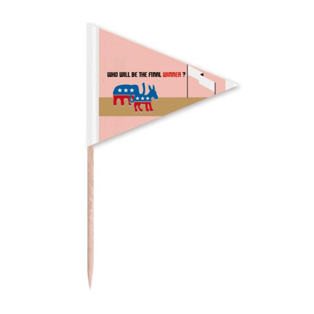Last Election Winner Who Art Deco Fashion Toothpick Triangle Cupcake ...