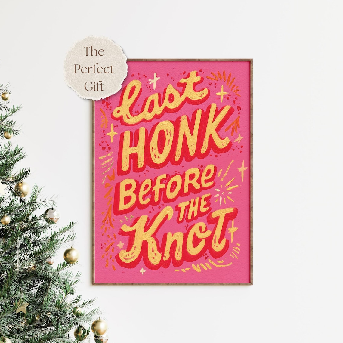 Last Honk Before The Knot Print Bachelorette Party Wall Art Western ...
