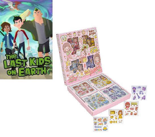 The Last Kids on Earth (Series - 3) & Girl Theme Stickers for Kids 100 ...