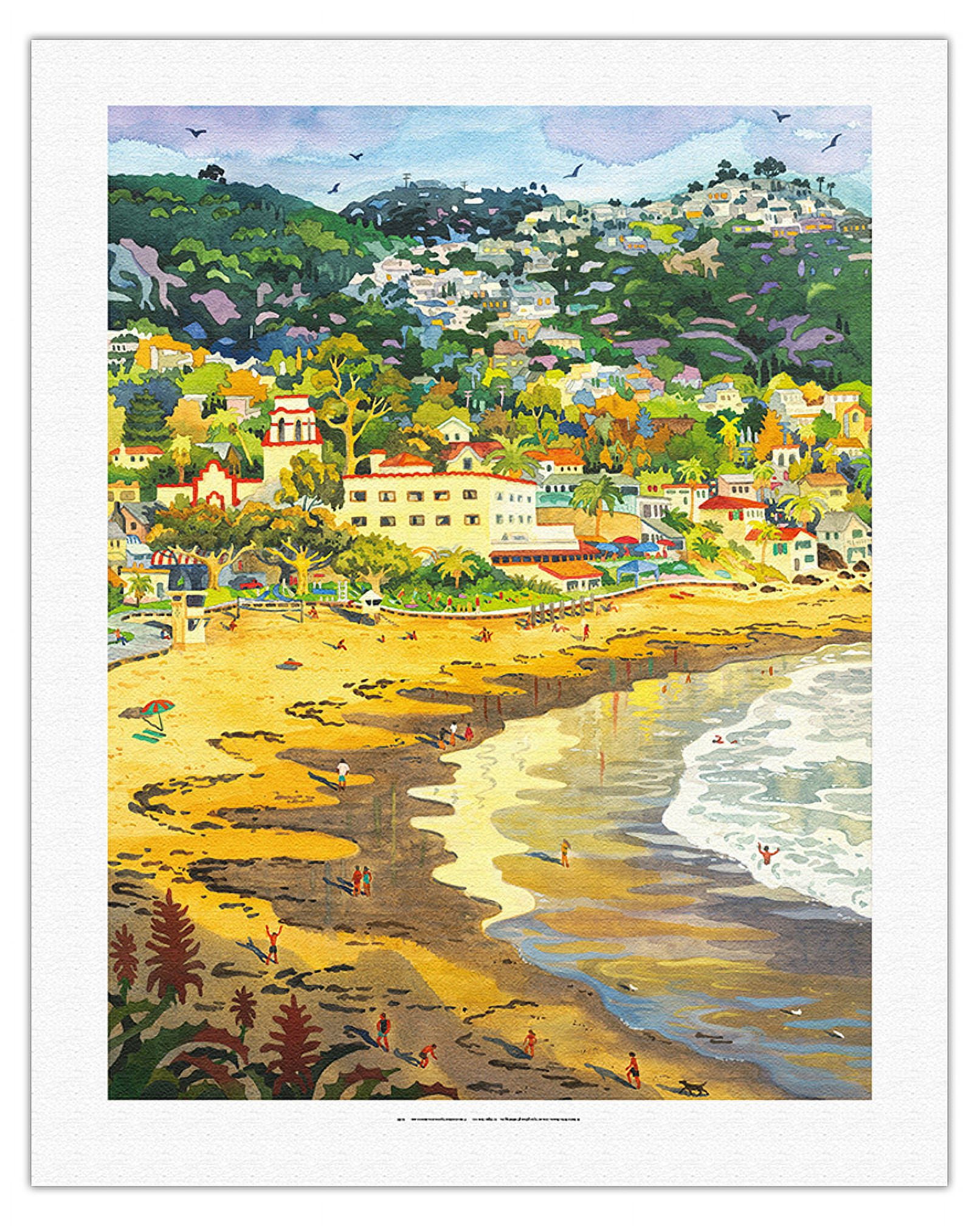 Last Light on Laguna - Main Beach Laguna Beach California - From an ...