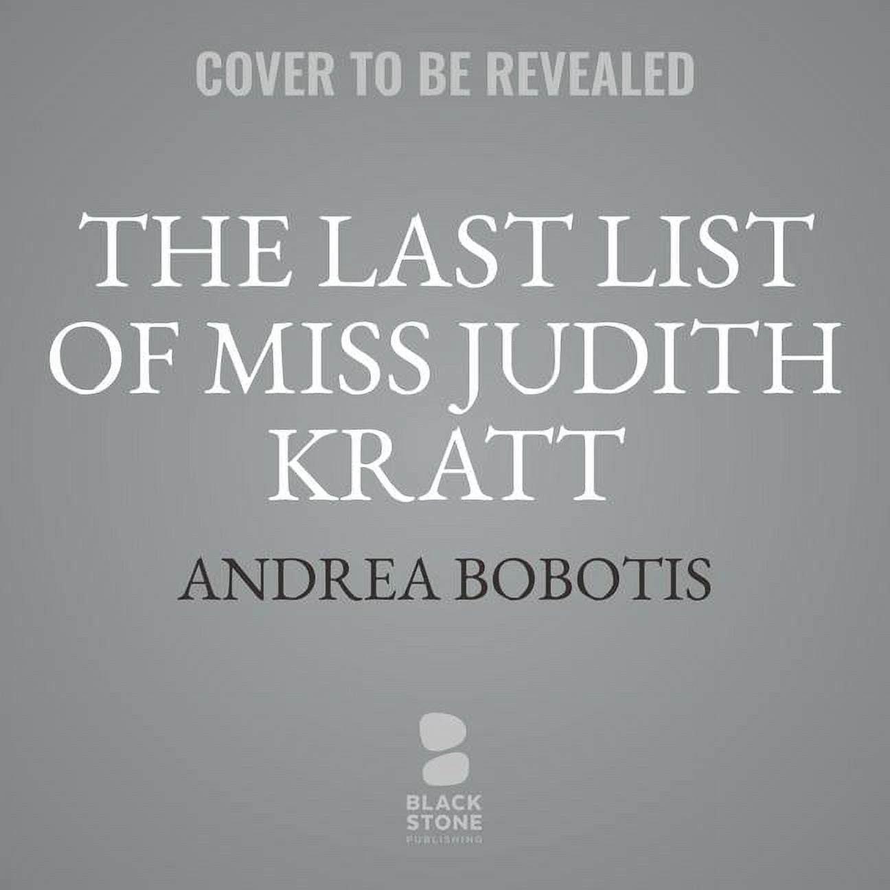 Last List of Miss Judith Kratt : Library Edition - Walmart.com