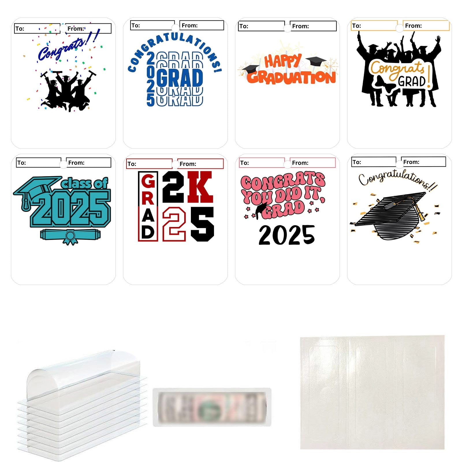 Last-Minute Grad Party Kit Graduation Card Graduation Card Clip ...