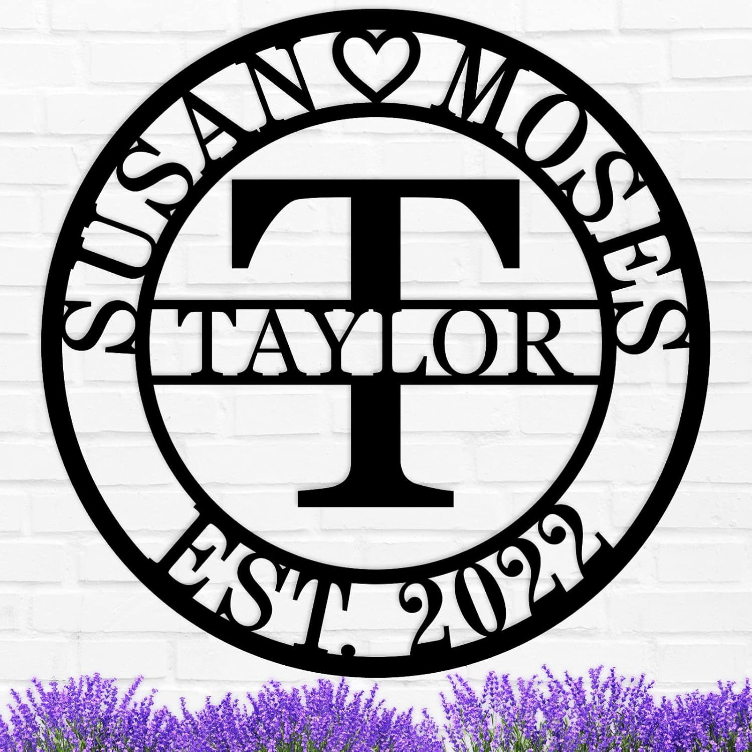 Last Name Sign Metal Letters Personalized Metal Sign Monogram Gifts ...