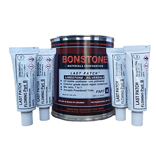 Last Patch Limestone Repair Kit Quart Size with 4 Tubes, Repair Chips ...