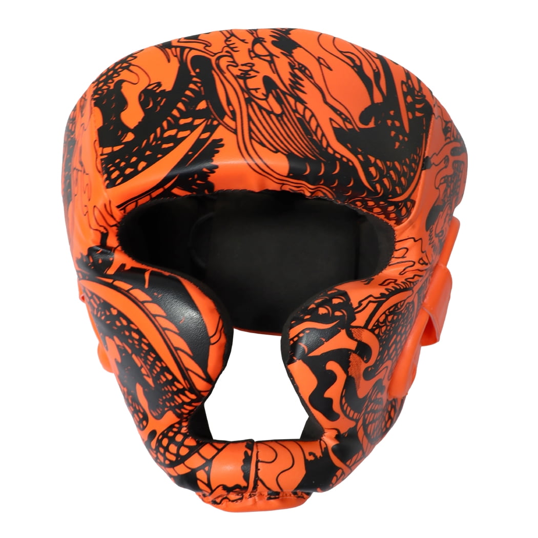 Last Punch 3D Printed Orange & Black Heavy Duty Cheek Protection ...