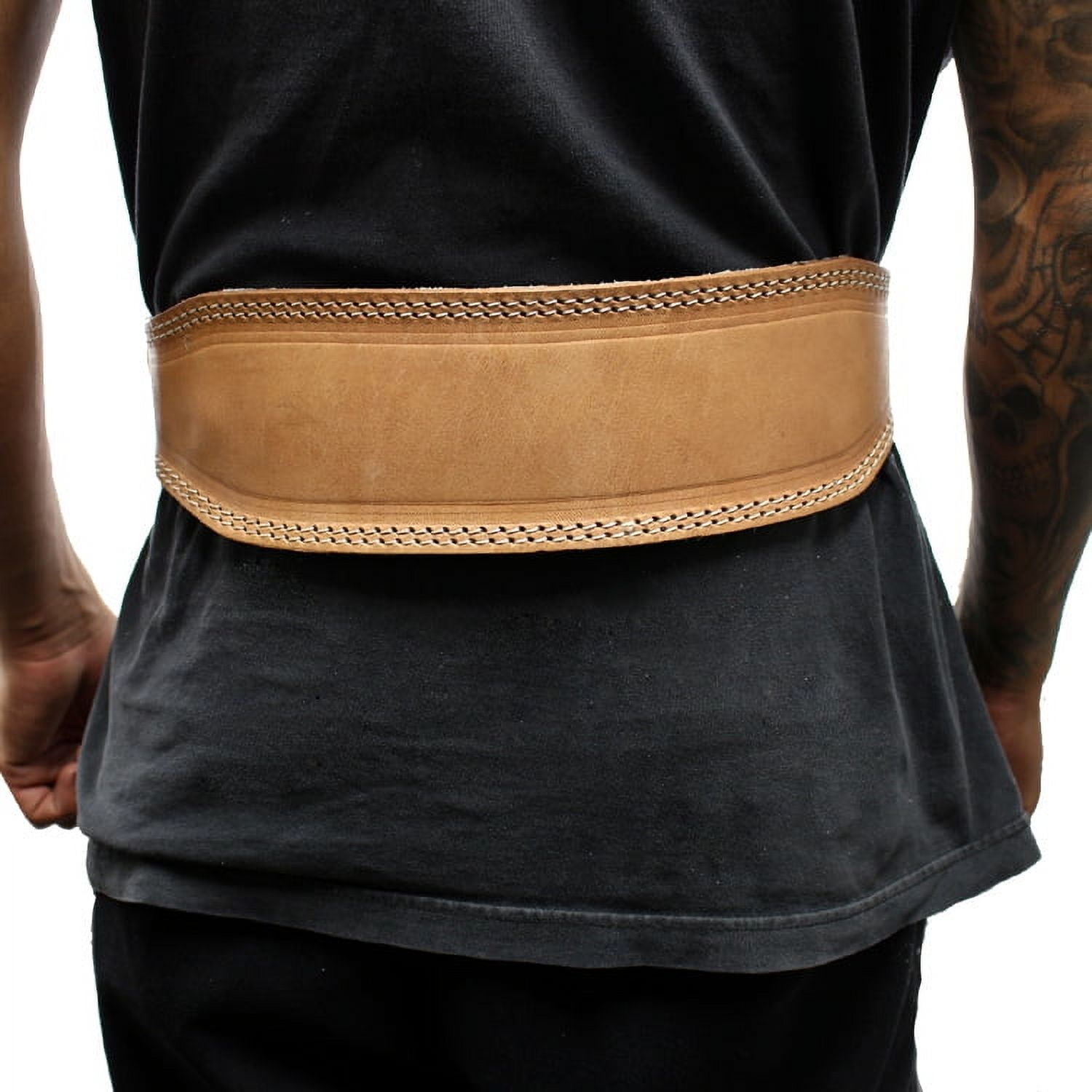 Last Punch 4" Weight Lifting Body Building Belt Wide Padded Leather S ...