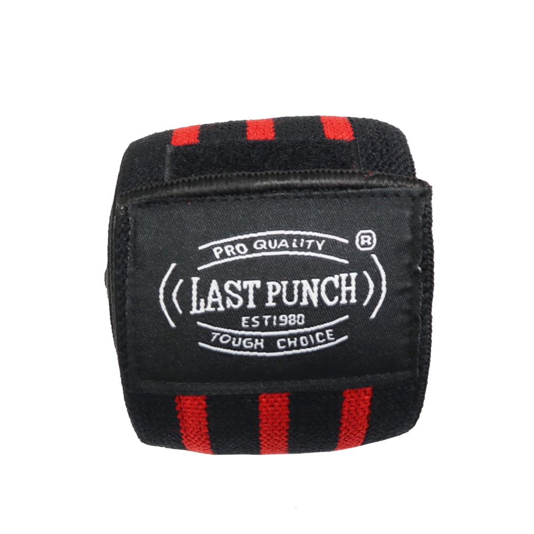 Last Punch 78" Red & Black Knee Wraps Leg Support Weight Lifting ...