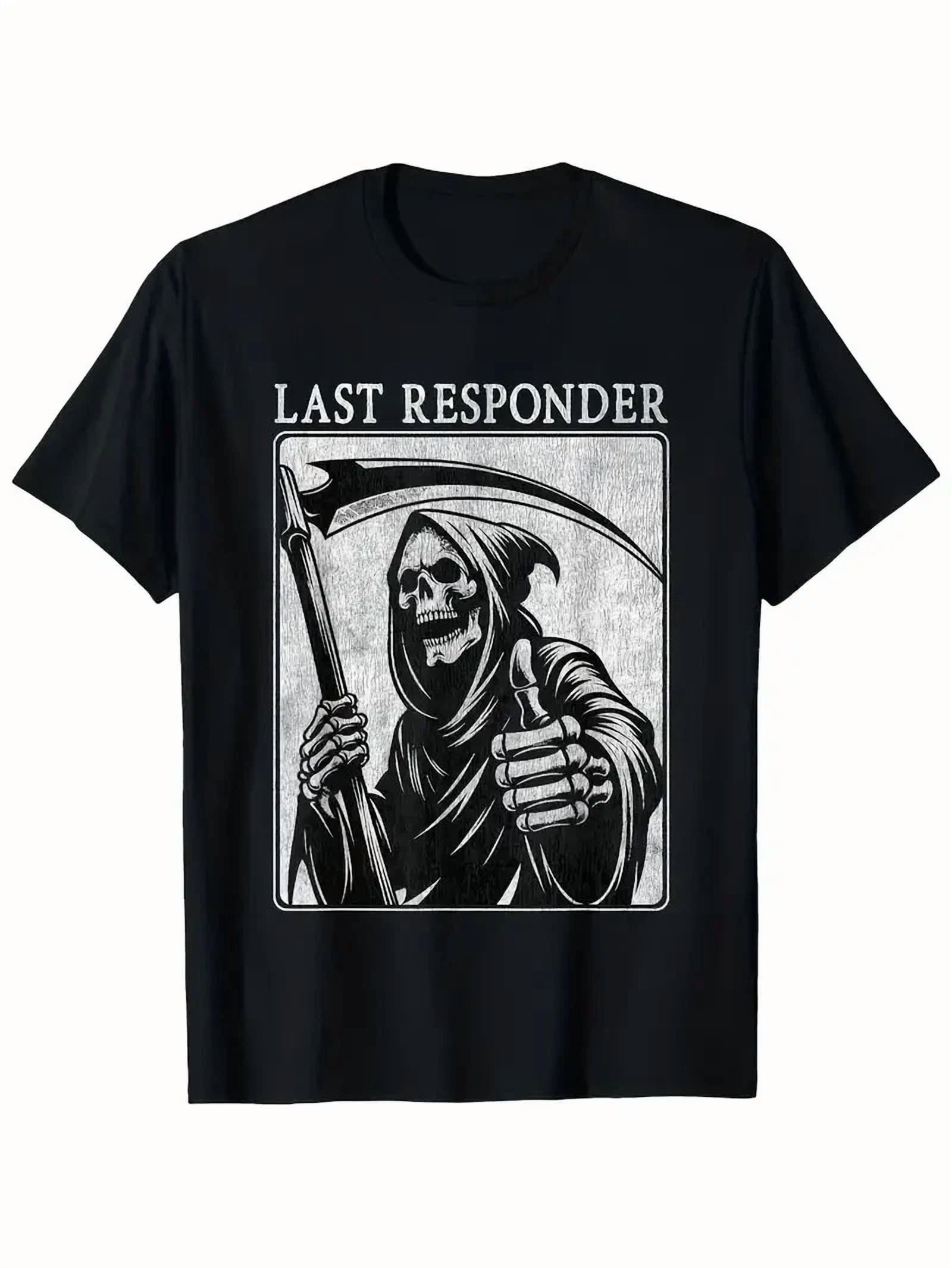 Last Responder Grim Reaper Graphic T-Shirt - Walmart.com