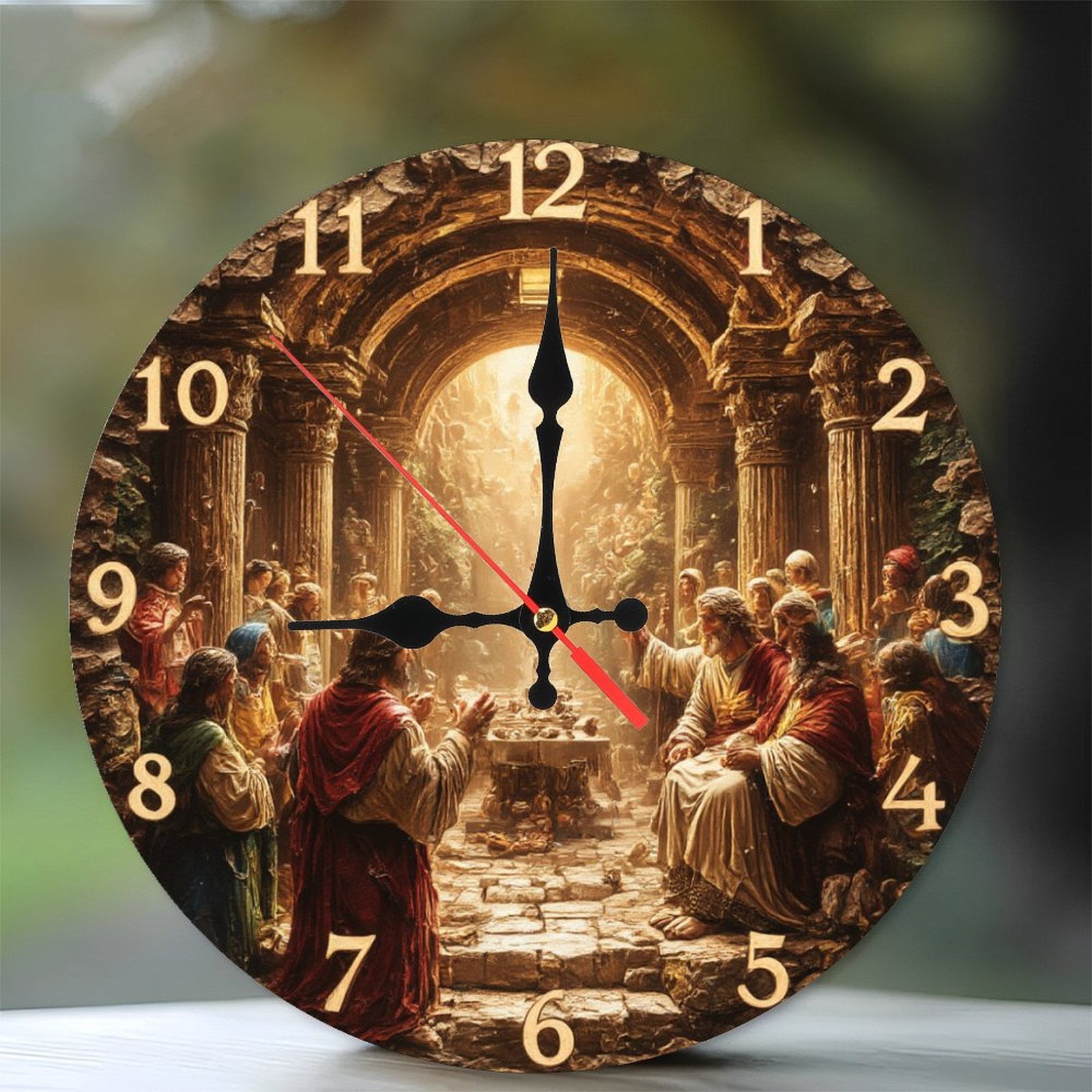 Last Supper Jesus Christ Wall Clock Religious Art Decor 10-Inch Silent ...