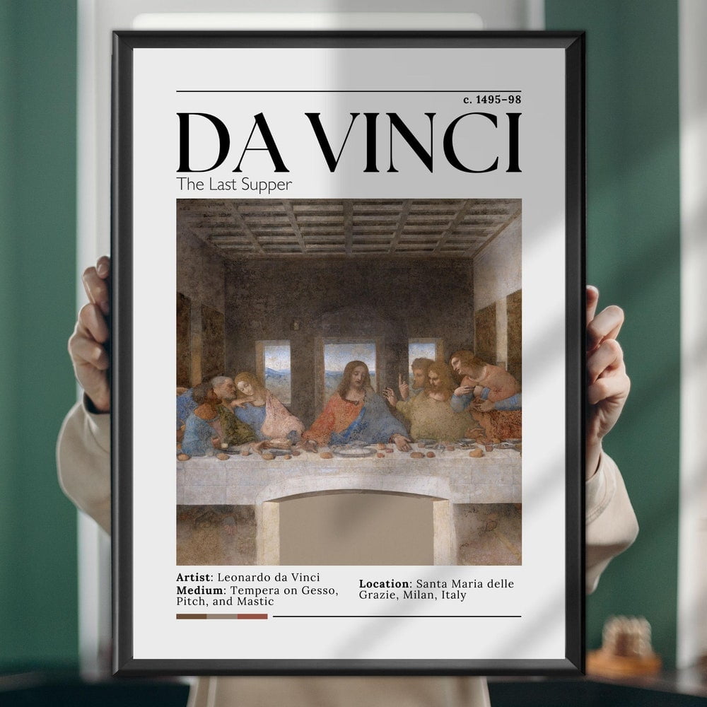 The Last Supper - Leonardo Da Vinci Art Print, Famous Painting ...