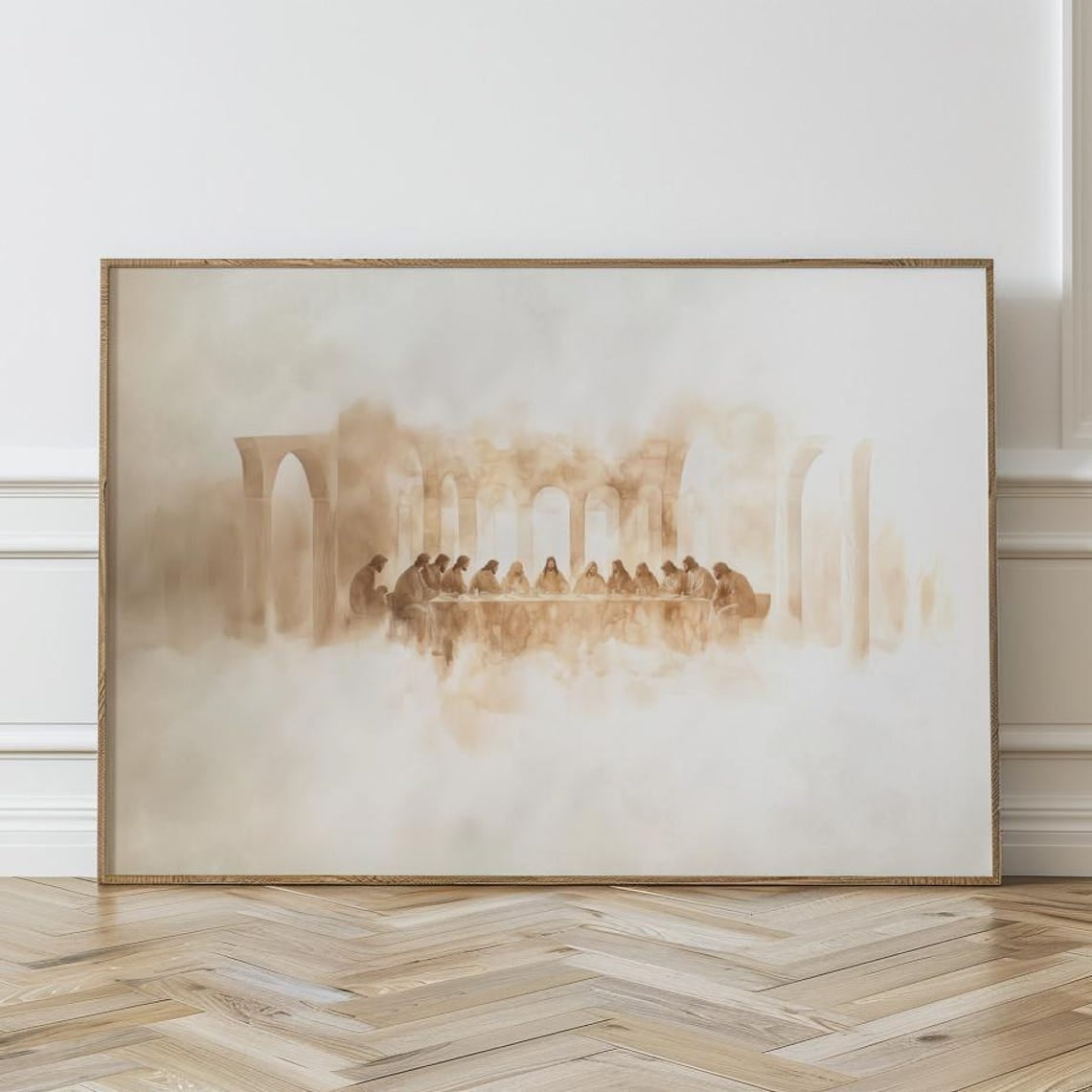 Last Supper Wall Art Canvas Artwork Wall Decor Modern Christian Prints ...