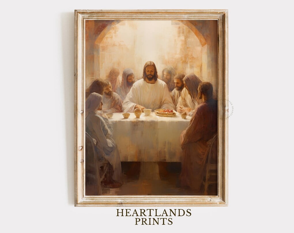 Last Supper Wall Art Jesus Wall Art & Twelve Disciples Printable ...