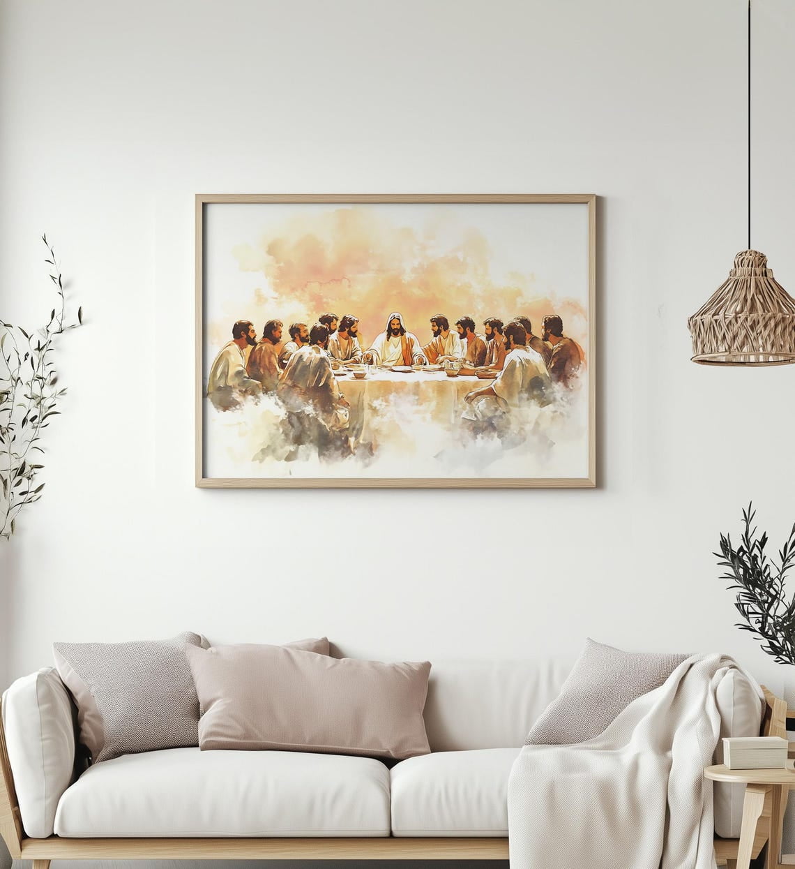 Last Supper Wall Art Poster Jesus Christ And His Apostles Canvas Prints ...