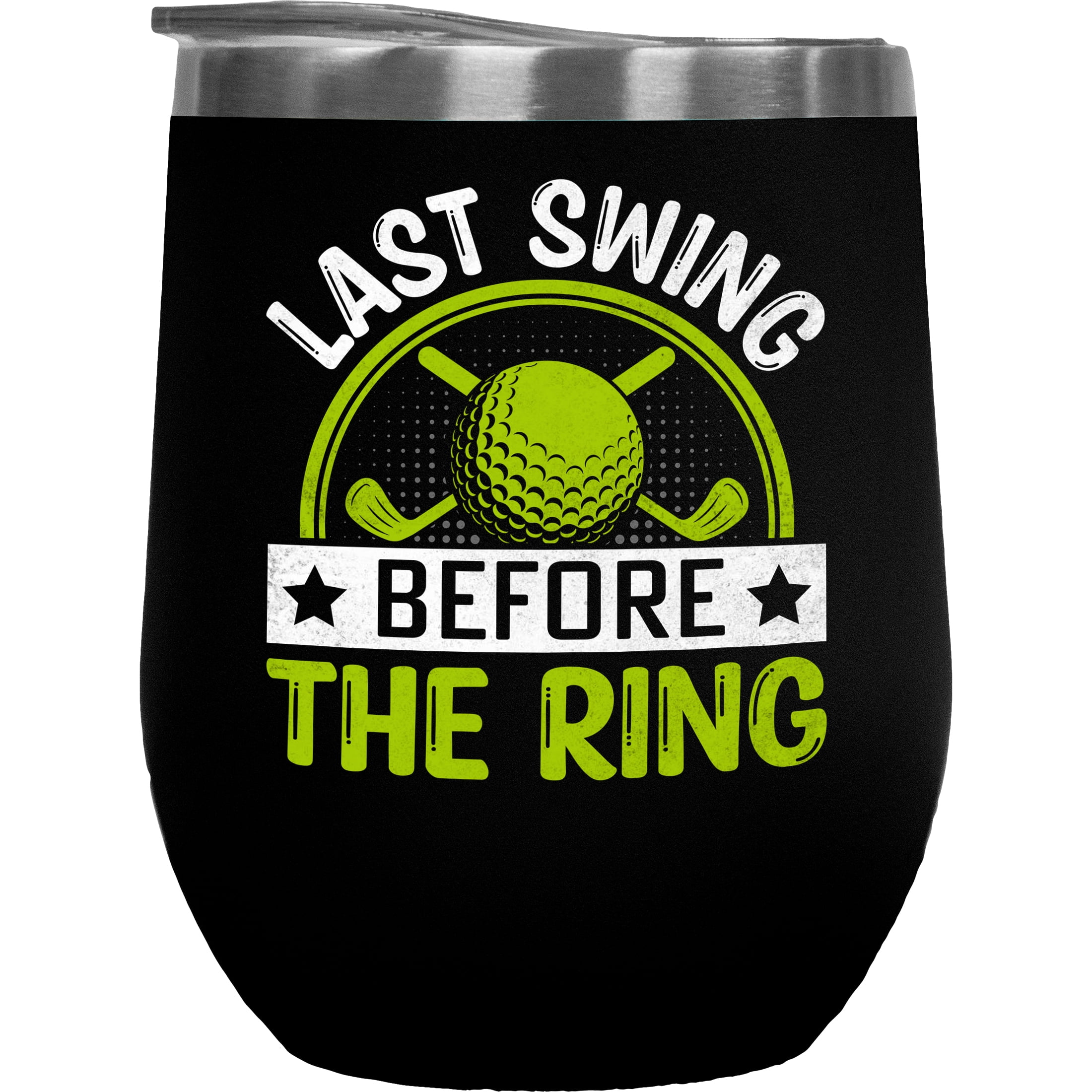 Last Swing Before the Ring Quote with Ball & Clubs, Golf Player ...