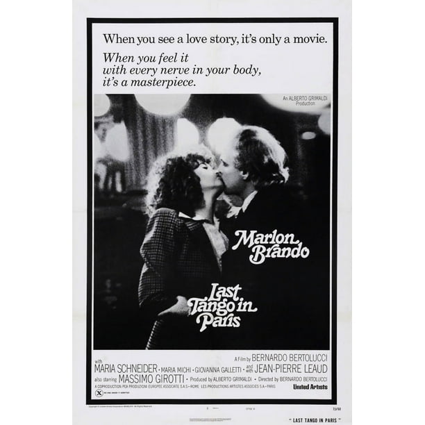 Last Tango In Paris Us Poster From Left: Maria Schneider Marlon Brando ...