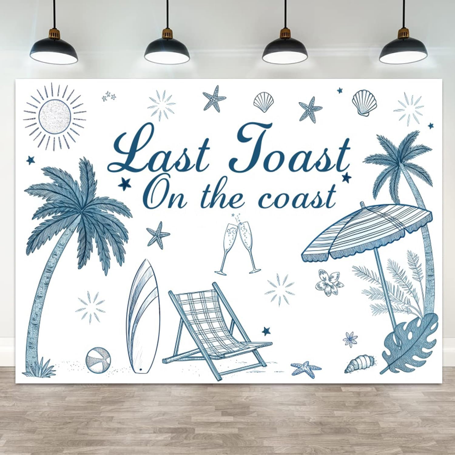 Last Toast on The Coast Beach Backdrop Summer Tropical Photography ...