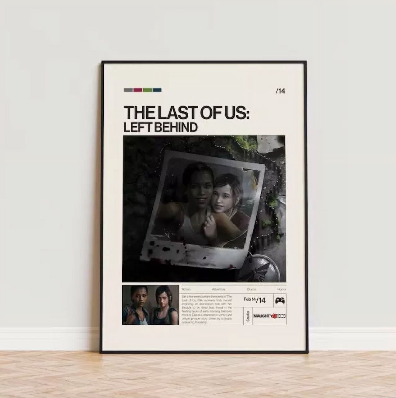 The Last Of Us - Left Behind Poster, Video Game Poster, Minimalist Game ...