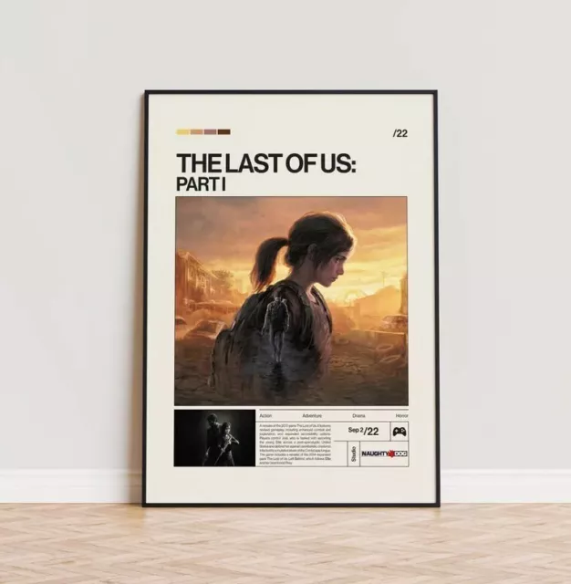 The Last Of Us - Part 1 Poster, Video Game Poster, Minimalist Game ...