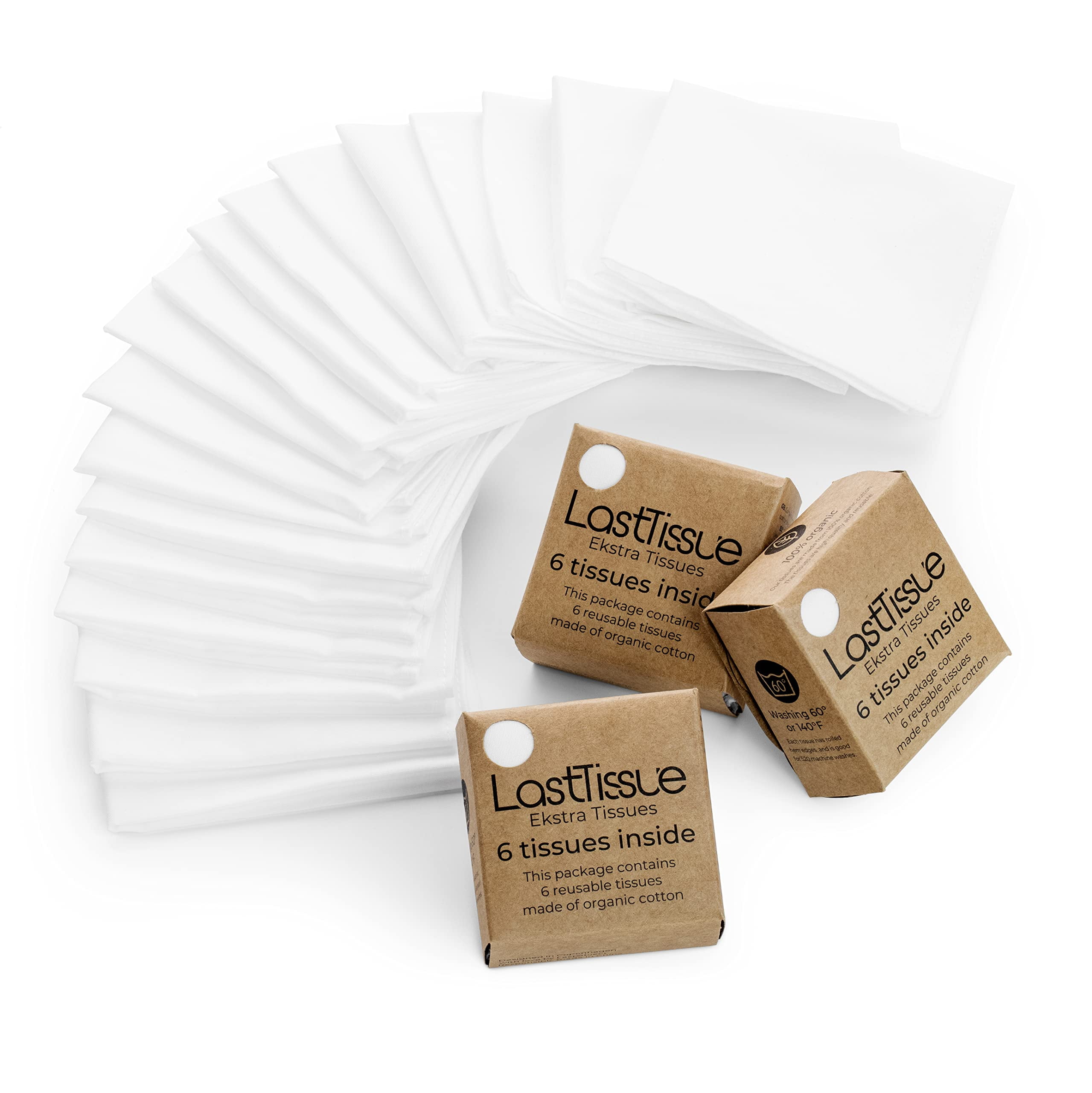 LastTissue® Reusable Organic Tissue TSF6 Pack - Eco Friendly ...