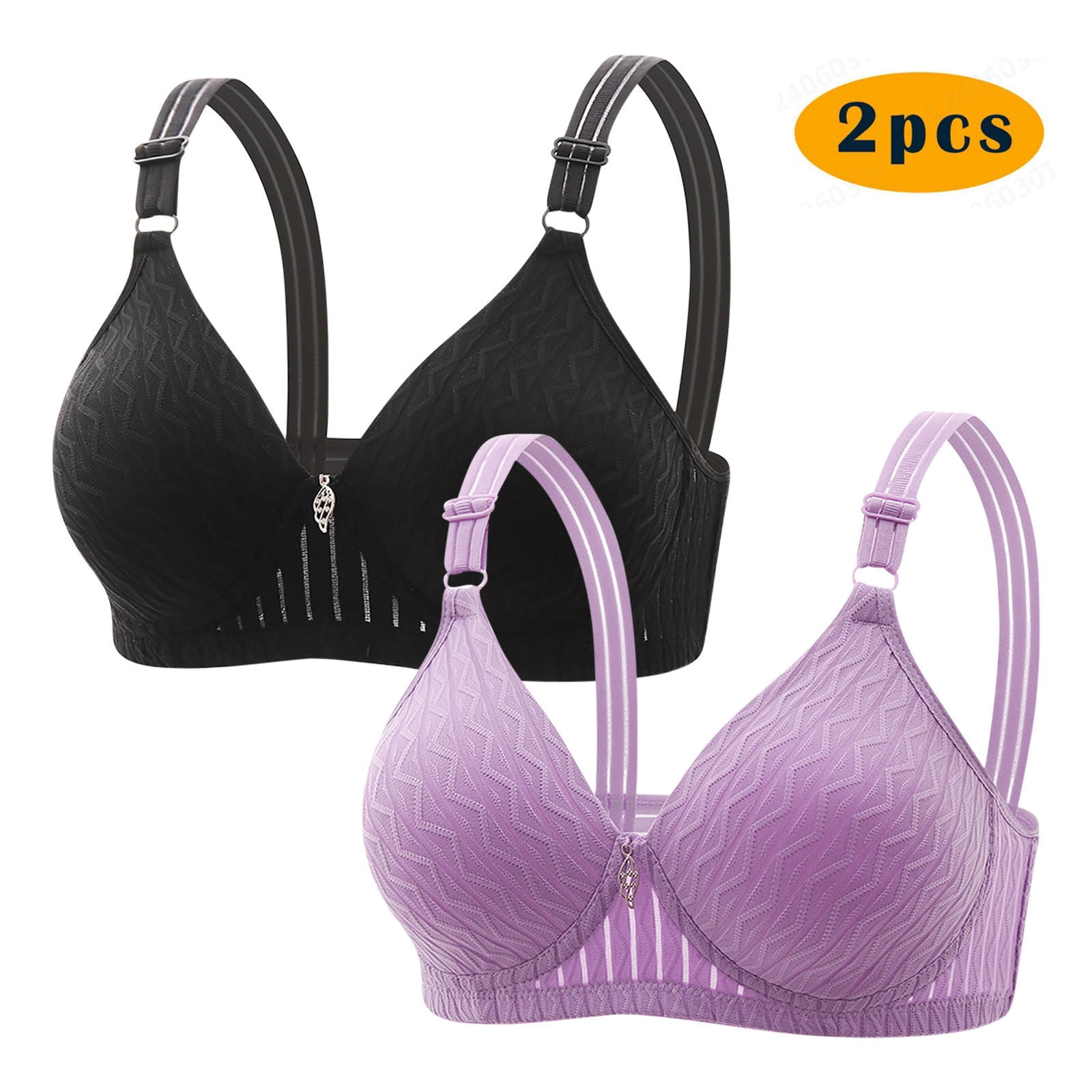 Lastesso 2 Piece Bra Sets for Women Push up No Underwire Bralettes ...