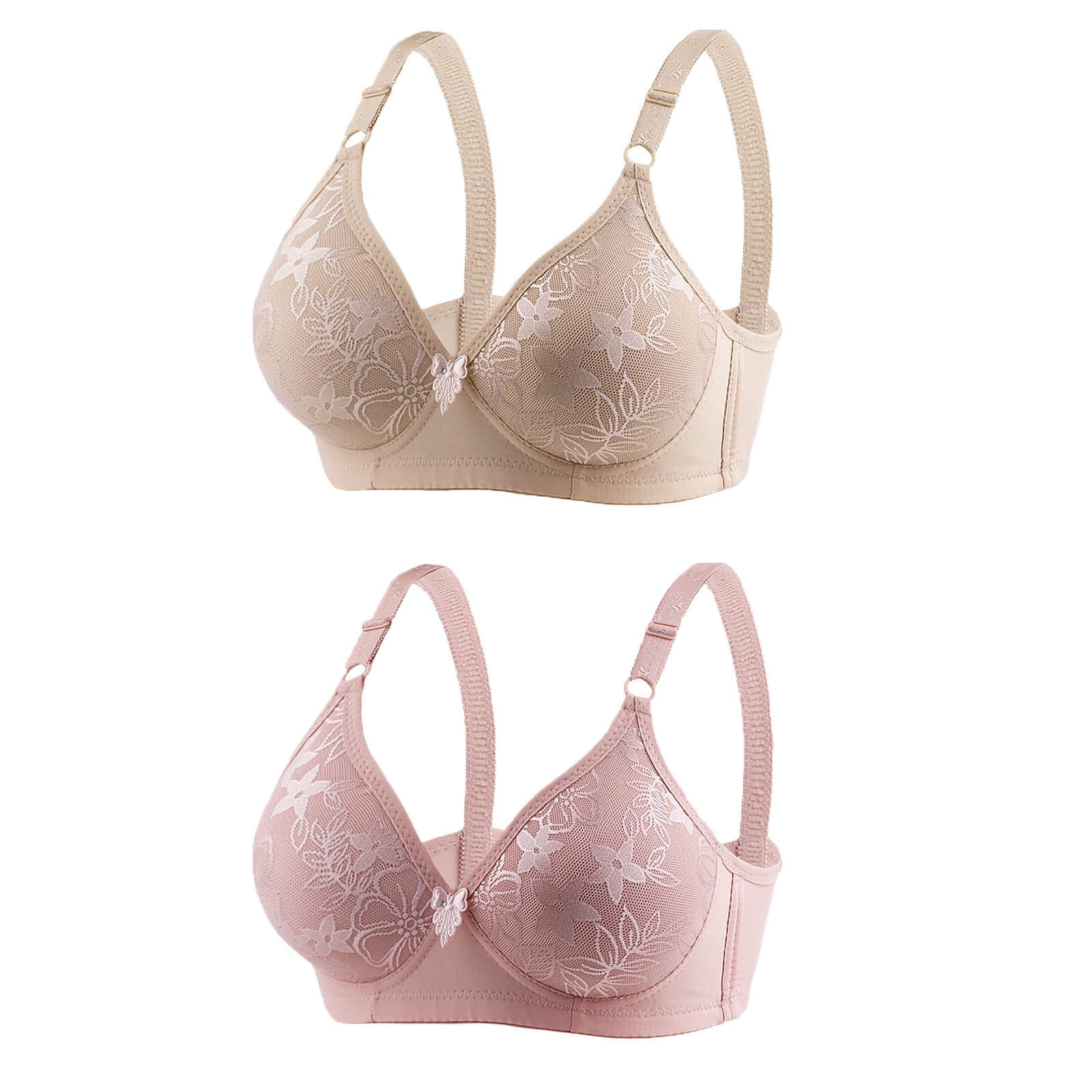Lastesso 2 Piece Bra Sets for Women Push up No Underwire Bralettes ...