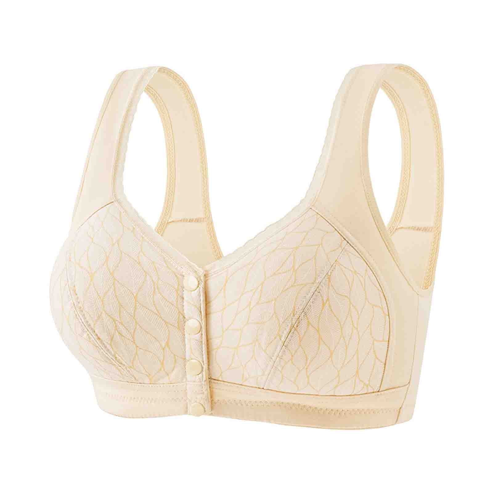 Lastesso Front-Close Bras for Women Boho Floral Print Push up Bras ...