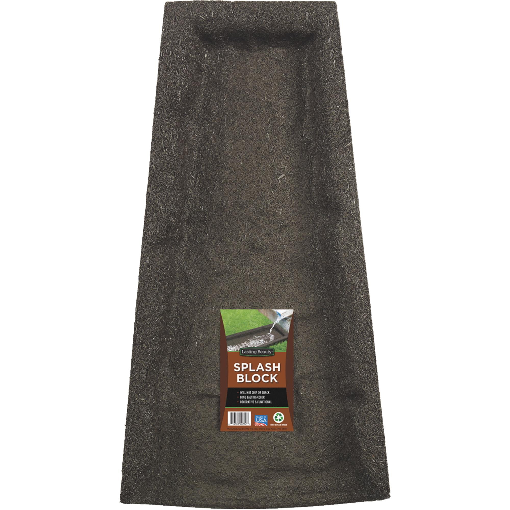 Lasting Beauty, Splash Block, Brown Roof Gutter Accessories - Walmart.com