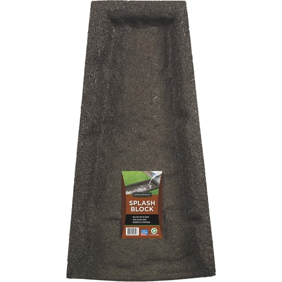 Lasting Beauty Splash Block, Brown Roof Gutter Accessories - Walmart.com