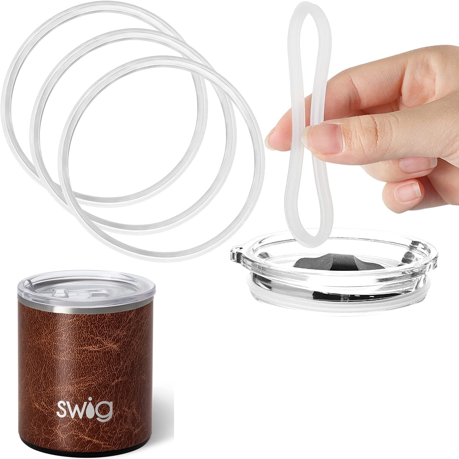 LastyBands Replacement Lid Seals for Swig 12 Ounce Lowball Tumbler ...