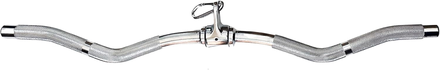 Lat Cable Machine Attachment Curl Pulldown Barbell Revolving Bar, Multi ...