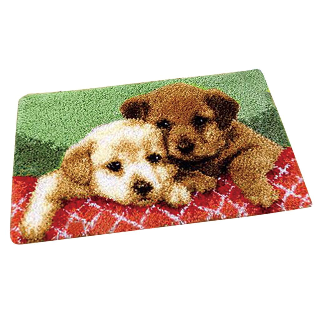 Walmart Latch Hook Kits Set for Adults - 19.7 x 11.8 inch Puppy Rug ...