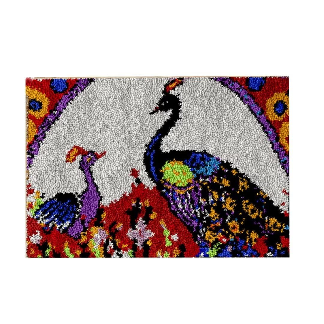 Latch Hook Craft Kit Large for Beginners Embroidery Latch Hook Rug DIY ...