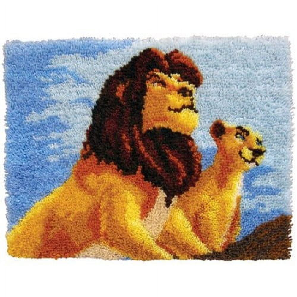 Latch Hook Kit 27"X20"-Lion King, Pk 1, Disney Dreams Collection ...