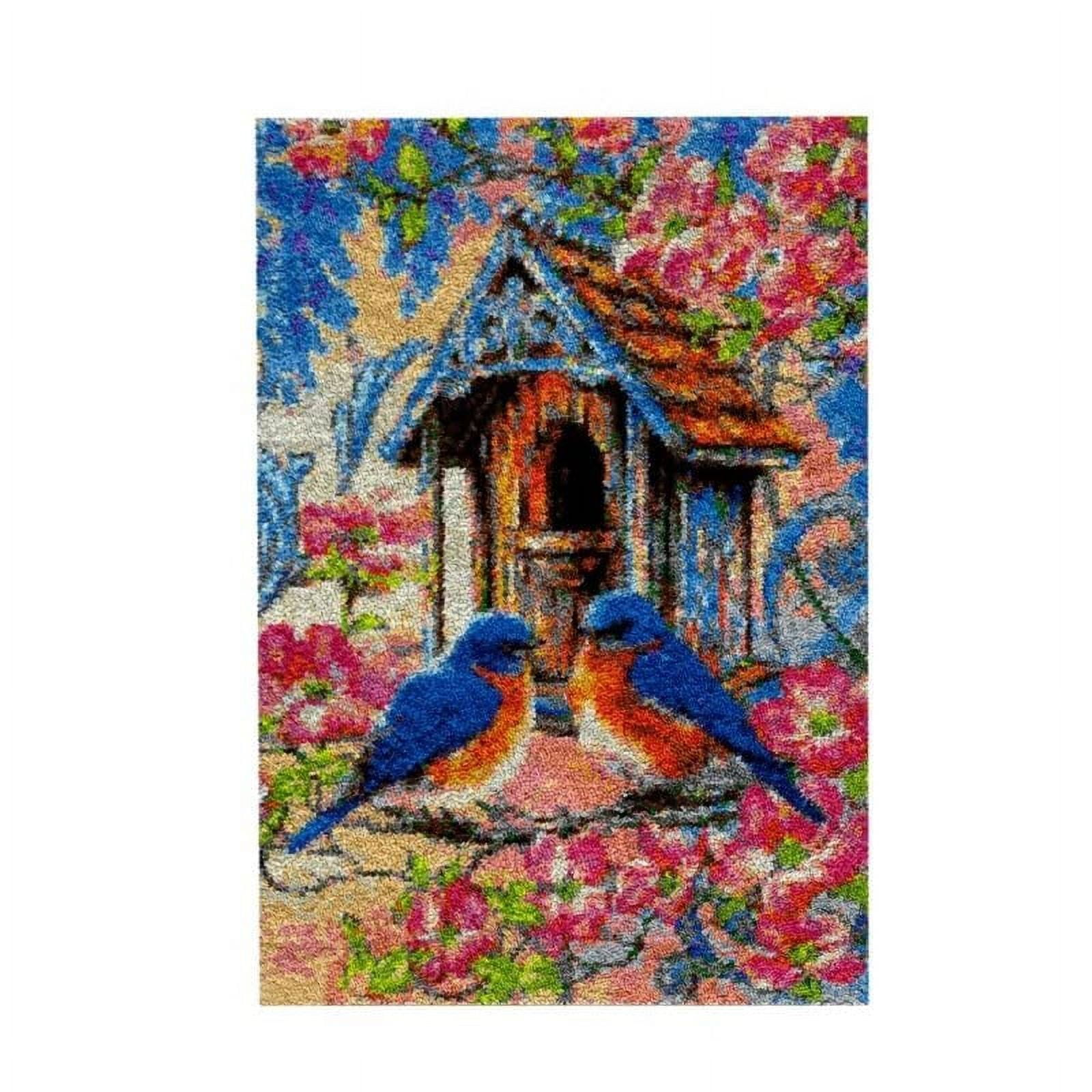 ShowNiceArt Latch Hook Kit, DIY Crochet Yarn Cushion Rug for Wall ...