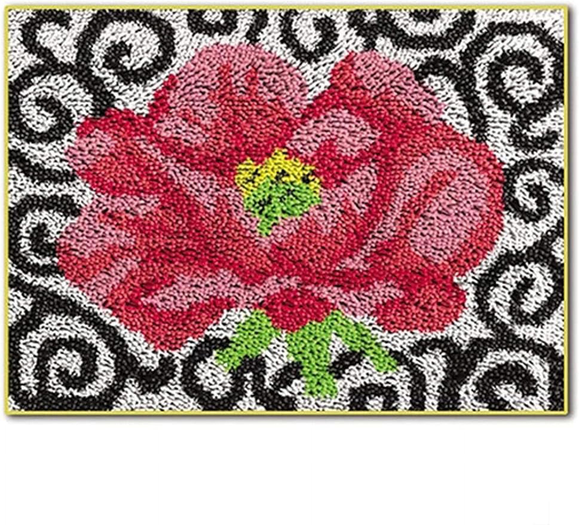 Latch Hook Kits, DIY Latch Hook Kit Rug Making Crafts for Kids/Adults ...