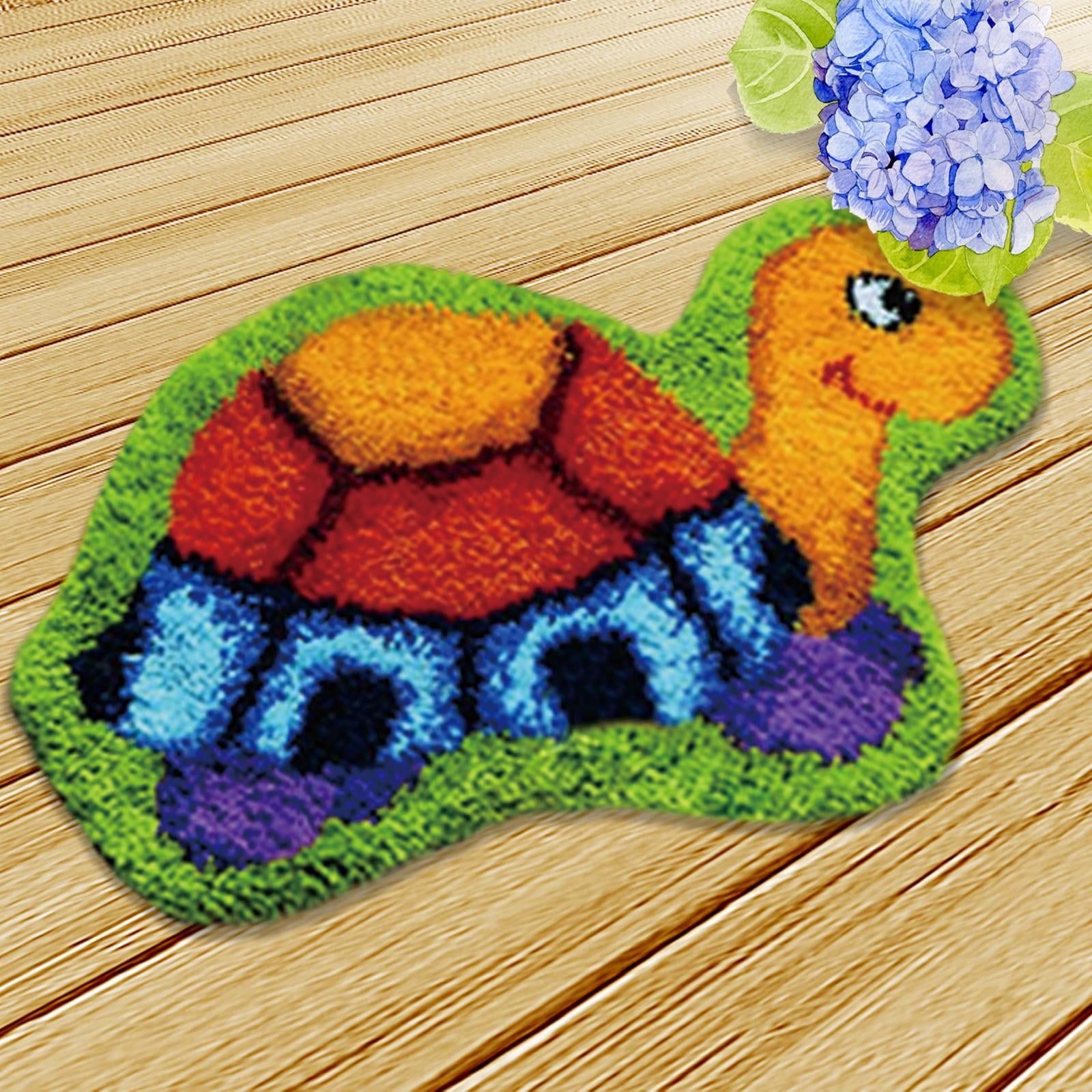 Latch Hook Kits Needlework with Preprinted Pattern Stitching Thread ...