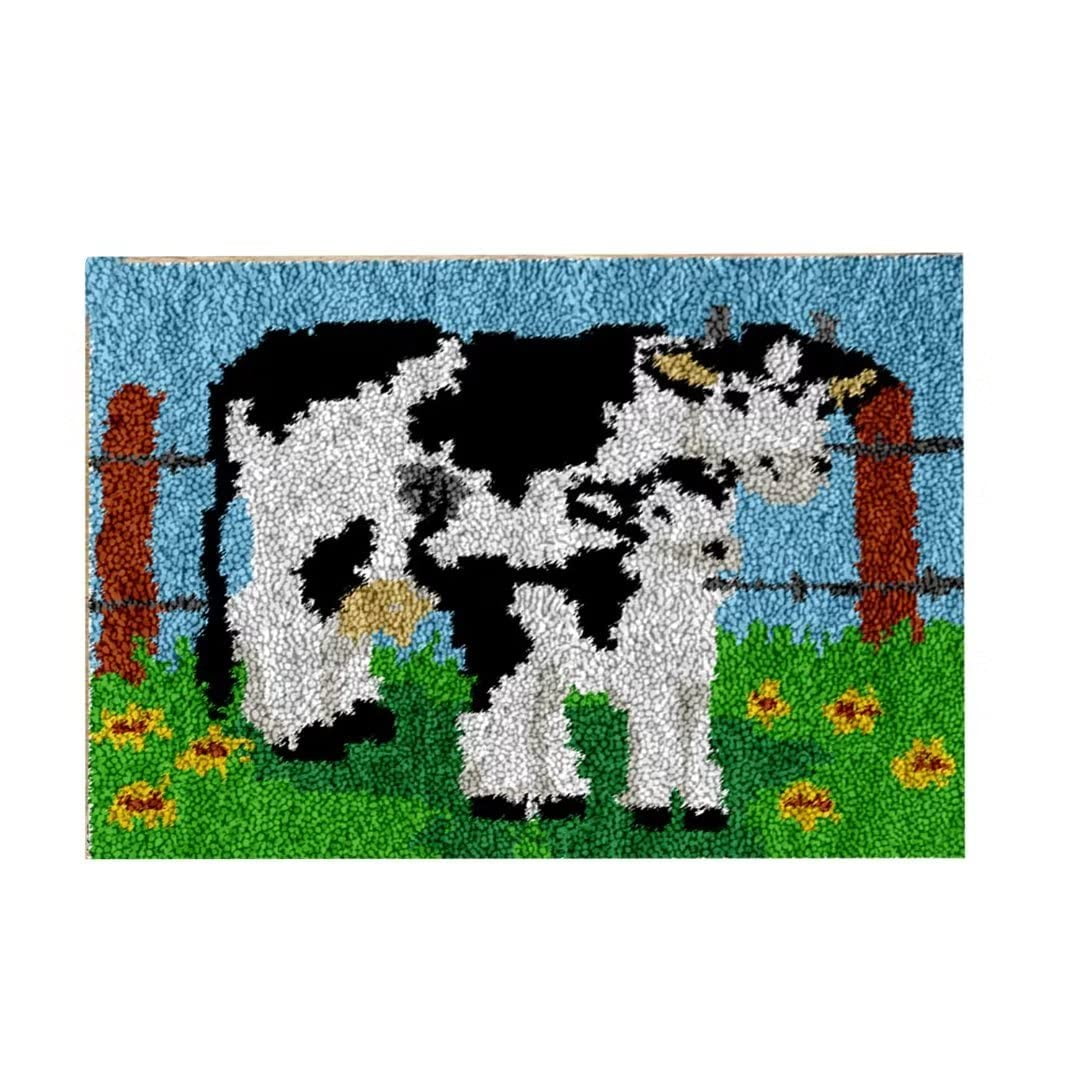 Latch Hook Kits, Soft Simple Embroidery DIY Rug Craft Kit with Include ...