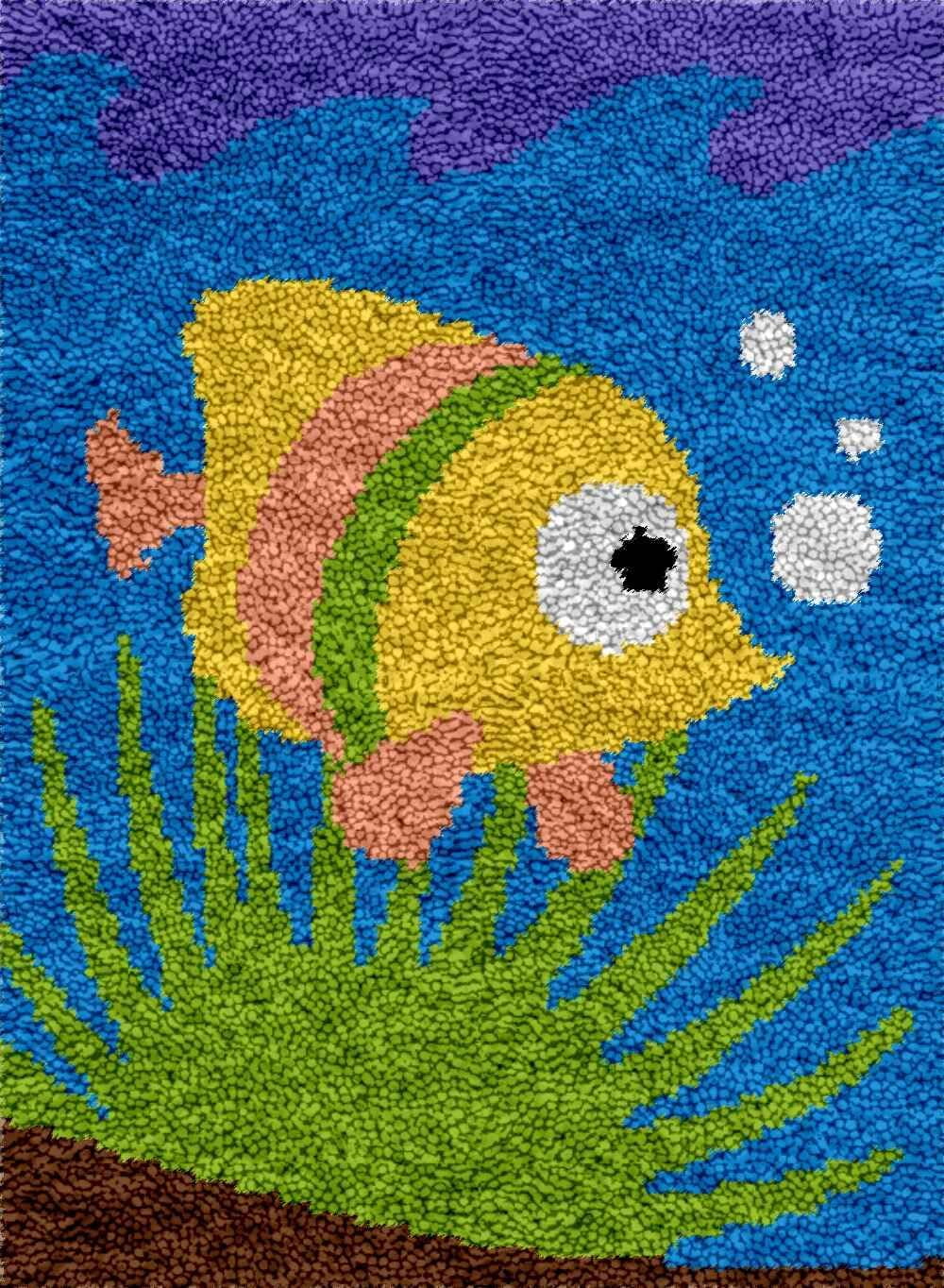 Latch Hook Kits, Tropical Fish | Latch Hooking Kits Embroidery Set ...