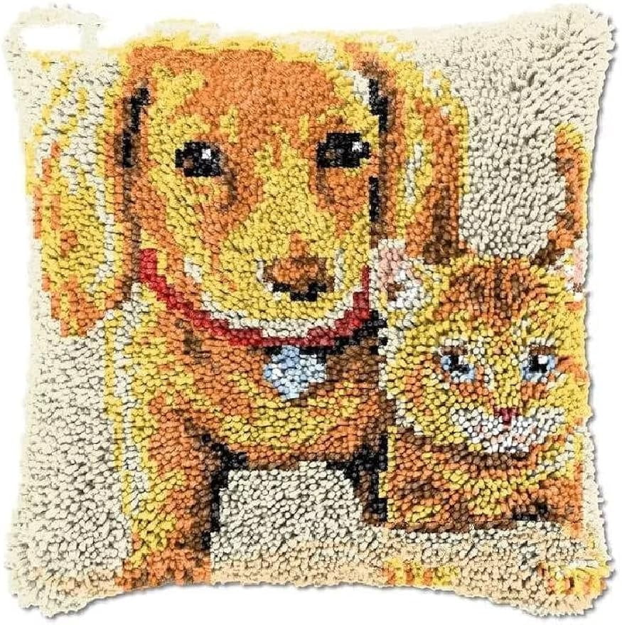 Latch Hook Kits for Adults DIY Latch Hook Rug Kits for Kids, Animal ...